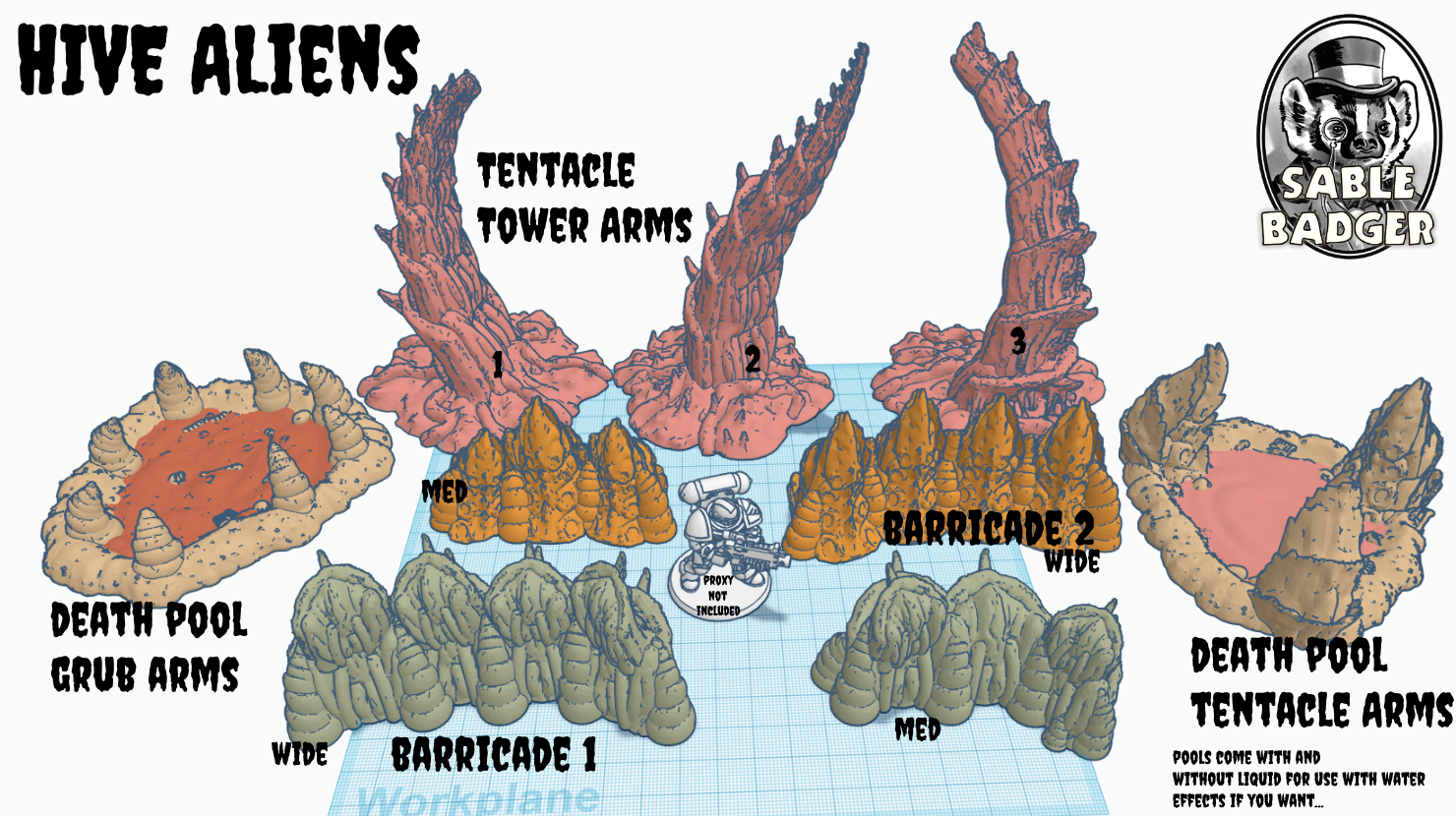 Hive Aliens - Sablebadger 3D Gallery